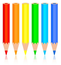 Color pencil set Royalty Free Vector Image - VectorStock