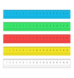 School instruments rulers set Royalty Free Vector Image