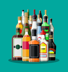 Alcohol borders Royalty Free Vector Image - VectorStock