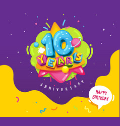 Colored cartoon numbers Royalty Free Vector Image