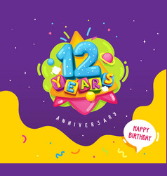 Colored cartoon numbers Royalty Free Vector Image