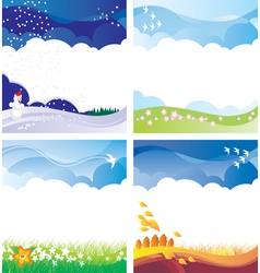 Four seasons vector by fixer00 - Image #659087 - VectorStock