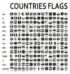 North America flags Royalty Free Vector Image - VectorStock