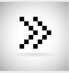 Black arrow fast speed sign Royalty Free Vector Image