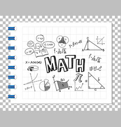 Speech bubble template with kids studying math Vector Image