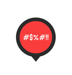 Speech bubble color message icon Royalty Free Vector Image