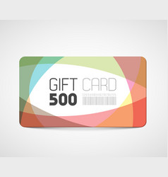 Modern simple gift card template Royalty Free Vector Image