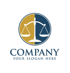 Lawyer legal law firm logo design Royalty Free Vector Image