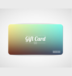 Modern simple gift card template Royalty Free Vector Image