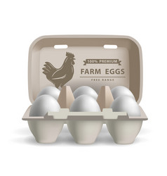Ten egg in carton Royalty Free Vector Image - VectorStock