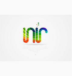Alphabet from stacks of multi colored books Vector Image