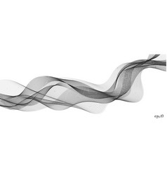 Abstract black wave design element Royalty Free Vector Image