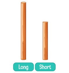 Opposite adjectives with same and different Vector Image