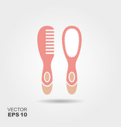 Barber professional hair comb Royalty Free Vector Image