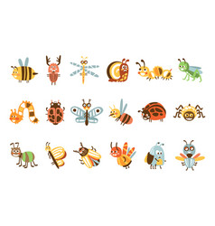 Set of isolated jungle animals and tropical plants