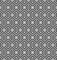 Monochrome hexagonal triangle pattern design Vector Image