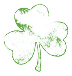 Clover 3-d relief symbol for st patricks day Vector Image