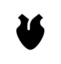 Human heart anatomy glyph icon Royalty Free Vector Image