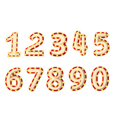 Racing sports numbers Royalty Free Vector Image