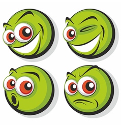 Face sneaky emoticon in white Royalty Free Vector Image