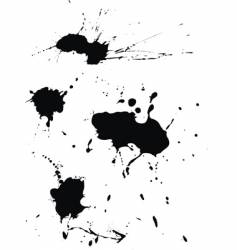 Ink splat collection Royalty Free Vector Image