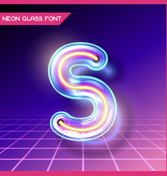 Colorful font letter s Royalty Free Vector Image