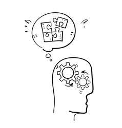 Doodle brain storm Royalty Free Vector Image - VectorStock