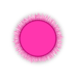 Frame template design with pink background Vector Image