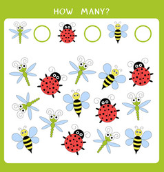 Educational math game for kids Royalty Free Vector Image