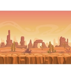 Cartoon seamless nature landscape Royalty Free Vector Image