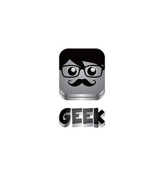 Nerd emoticon Royalty Free Vector Image - VectorStock