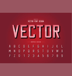 Modern playful fun font and alphabet Royalty Free Vector