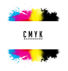 Abstract cmyk circle Royalty Free Vector Image