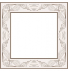 Guilloche frame Royalty Free Vector Image - VectorStock