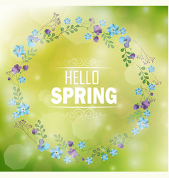 Autumn floral frame collections Royalty Free Vector Image