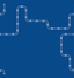 Water piping system seamless pattern grey Vector Image
