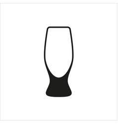 Realistic transparent beer glasses empty and full Vector Image