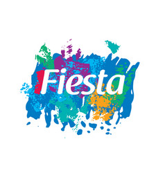 Abstract logo for fiesta Royalty Free Vector Image