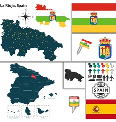 Map of basque country Royalty Free Vector Image