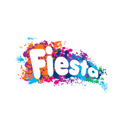 Abstract logo for fiesta Royalty Free Vector Image