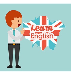 Learn english online icon Royalty Free Vector Image