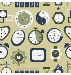 Telling time to the hour on yellow clock Vector Image
