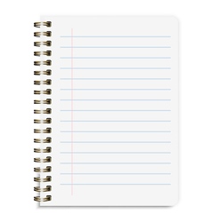 Cute childish lined note sheets set notebook Vector Image