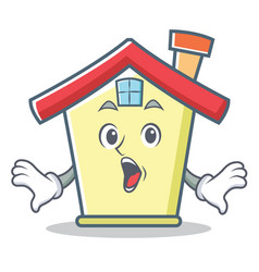 Okay house character cartoon style Royalty Free Vector Image