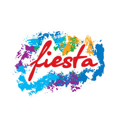 Abstract logo for fiesta Royalty Free Vector Image