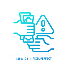 Employee performance evaluation blue gradient Vector Image