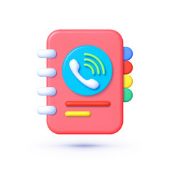 Number 3d in realistic style on white background Vector Image