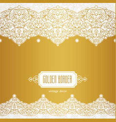 Seamless border in eastern style Royalty Free Vector Image