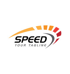 Automotive speed logo design Royalty Free Vector Image