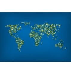 Simple world map Royalty Free Vector Image - VectorStock